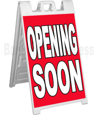 Signicade A-Frame Sidewalk Sign Sandwich Pavement Sign OPENING SOON | eBay