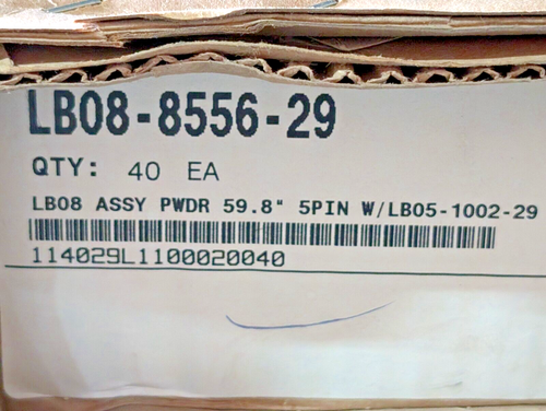Case of 40 Roto LB08-8556-29 Powder Coated Lock Bars, 59.8 in, 5 Pin | eBay