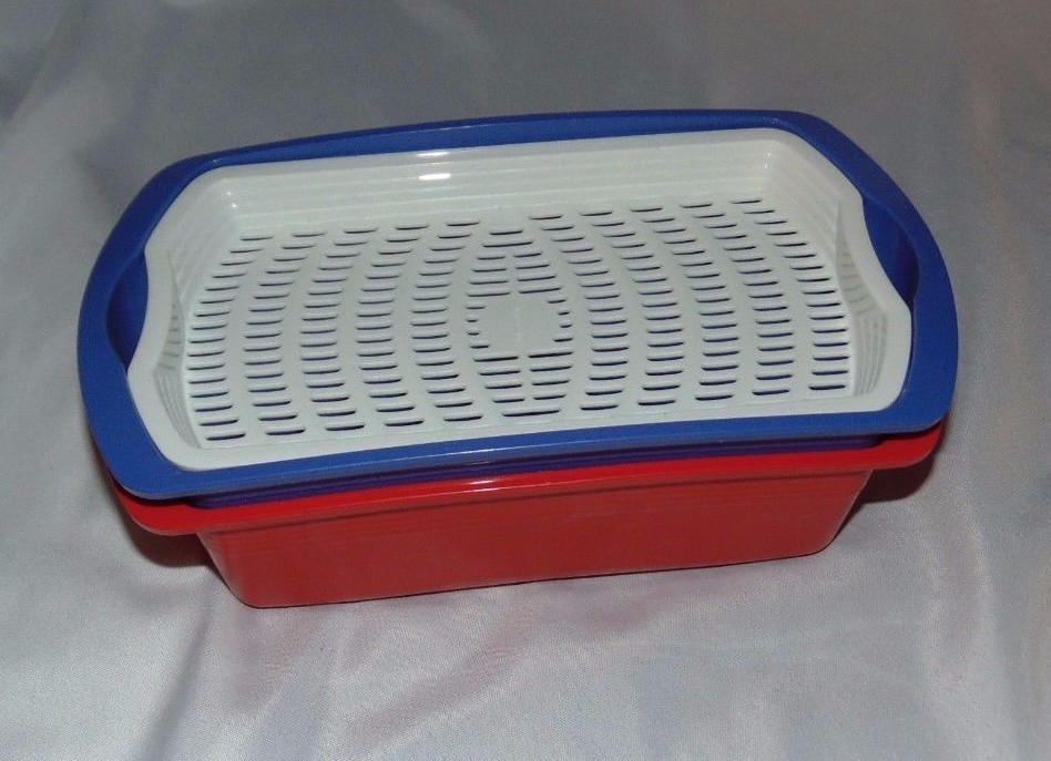 Vintage #2860 Tupperware LUNCH BOX Jello Dessert Loaf Cooler with Cold ...