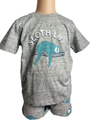BNWT Boys Size 4 Target Soft Stretch Sloth Life Print Short Summer PJ ...