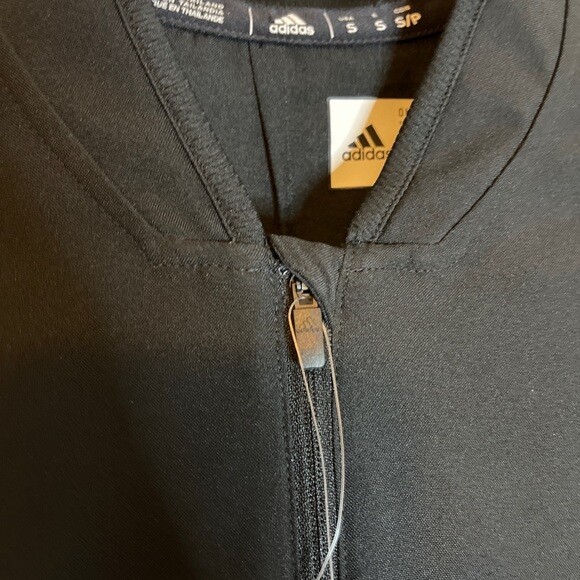 Mens adidas Baseball Batting Cage BP Jacket SS 1/4 Zip Black Sz Small ...