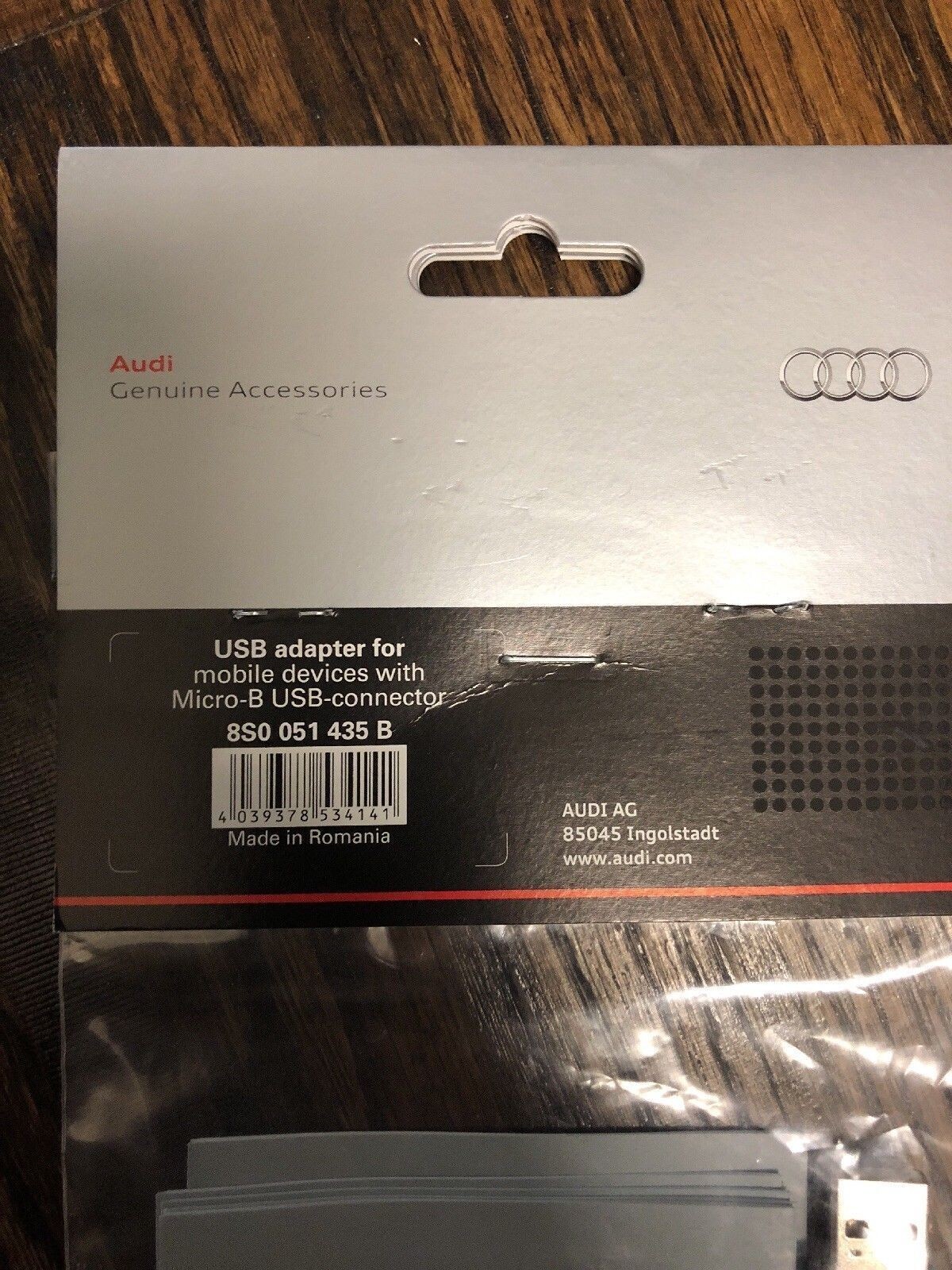 Genuine Audi USB Adapter Cable Charger for Micro-B USB Android Phone ...