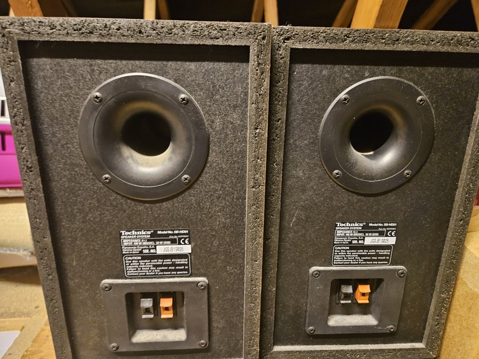 Technics SB-HD81 Hi-fi Speakers 100W RMS 6ohms Mahogany | eBay UK