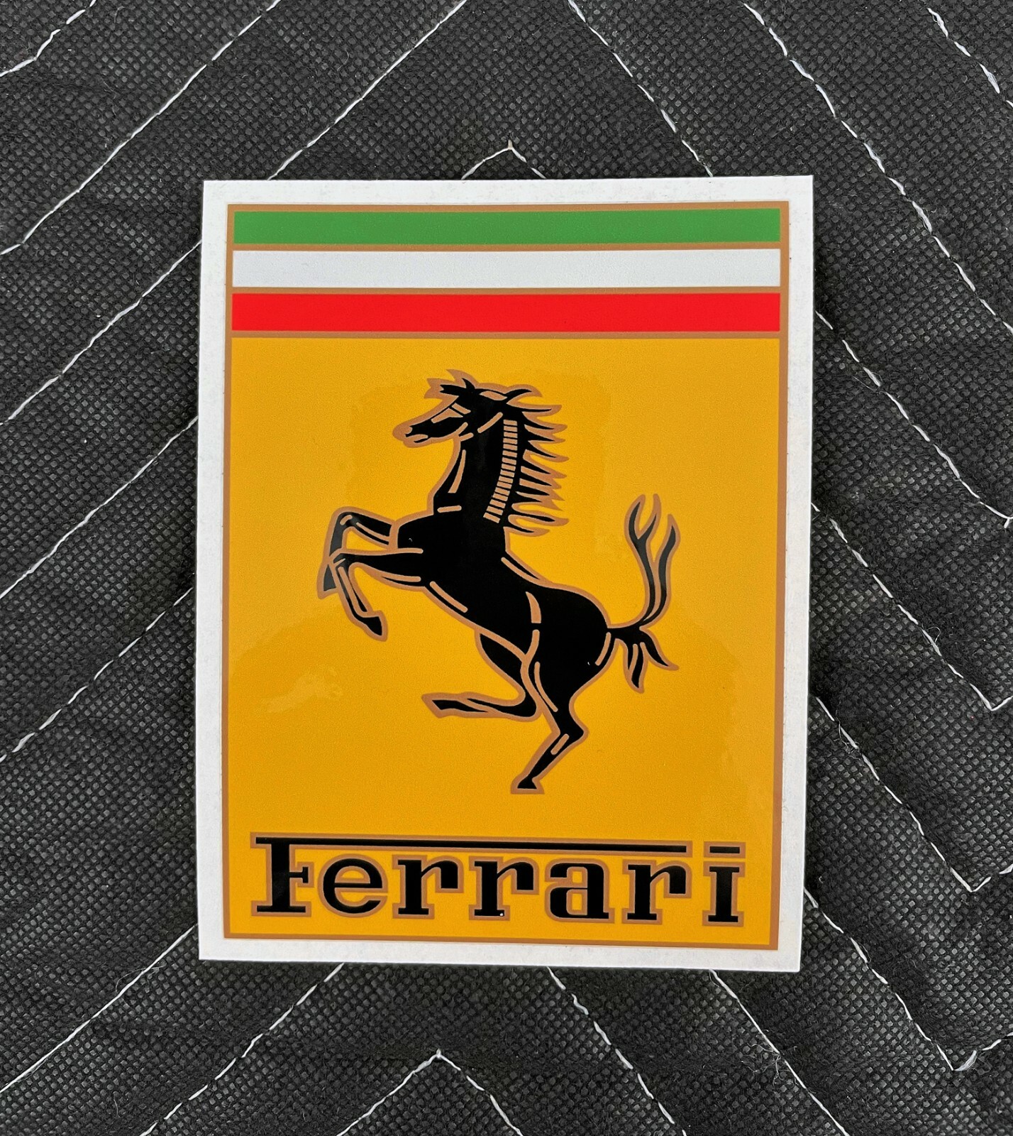 Ferrari Hood Nose Badge Vinyl Sticker Pair | United States