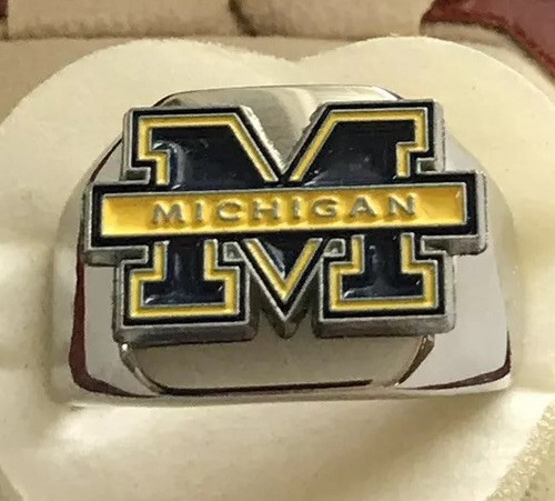 New Men’s Heavy Stainless Steel “University of Michigan” Ring | eBay
