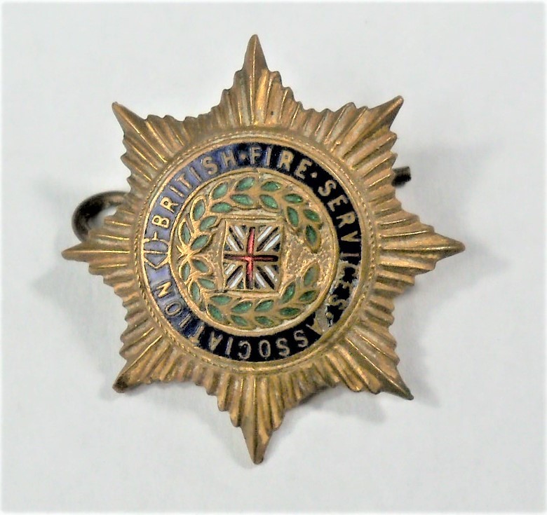 1950's Firefighter Badge British Fire Services Association CAP BADGE ...