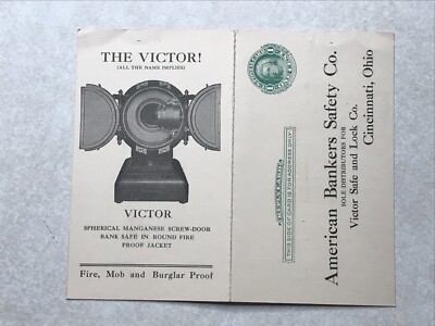 D1625 Postcard Postal Card The Victor Bank Vault offer American Bankers ...