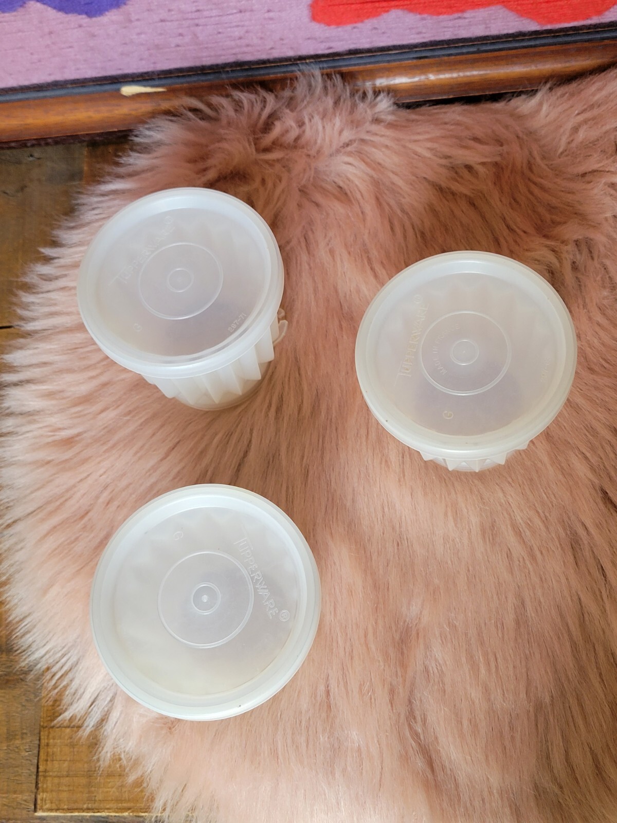 🍮 6 PETITS MOULES A FLAN ENTREMETS TUPPERWARE BLANC VINTAGE 🍮 | eBay