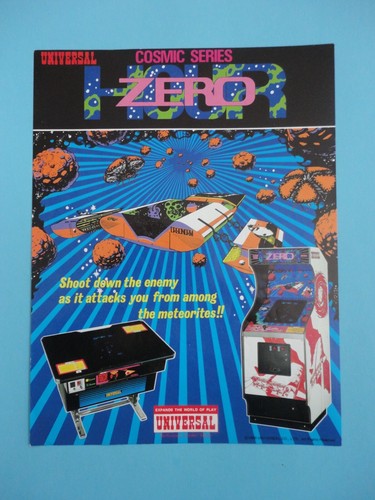 Zero Video Arcade Machine Flyer Original Universal Brochure | eBay