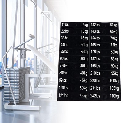 Weight Sticker Label Sticker White Numbers Self Adhesive | eBay