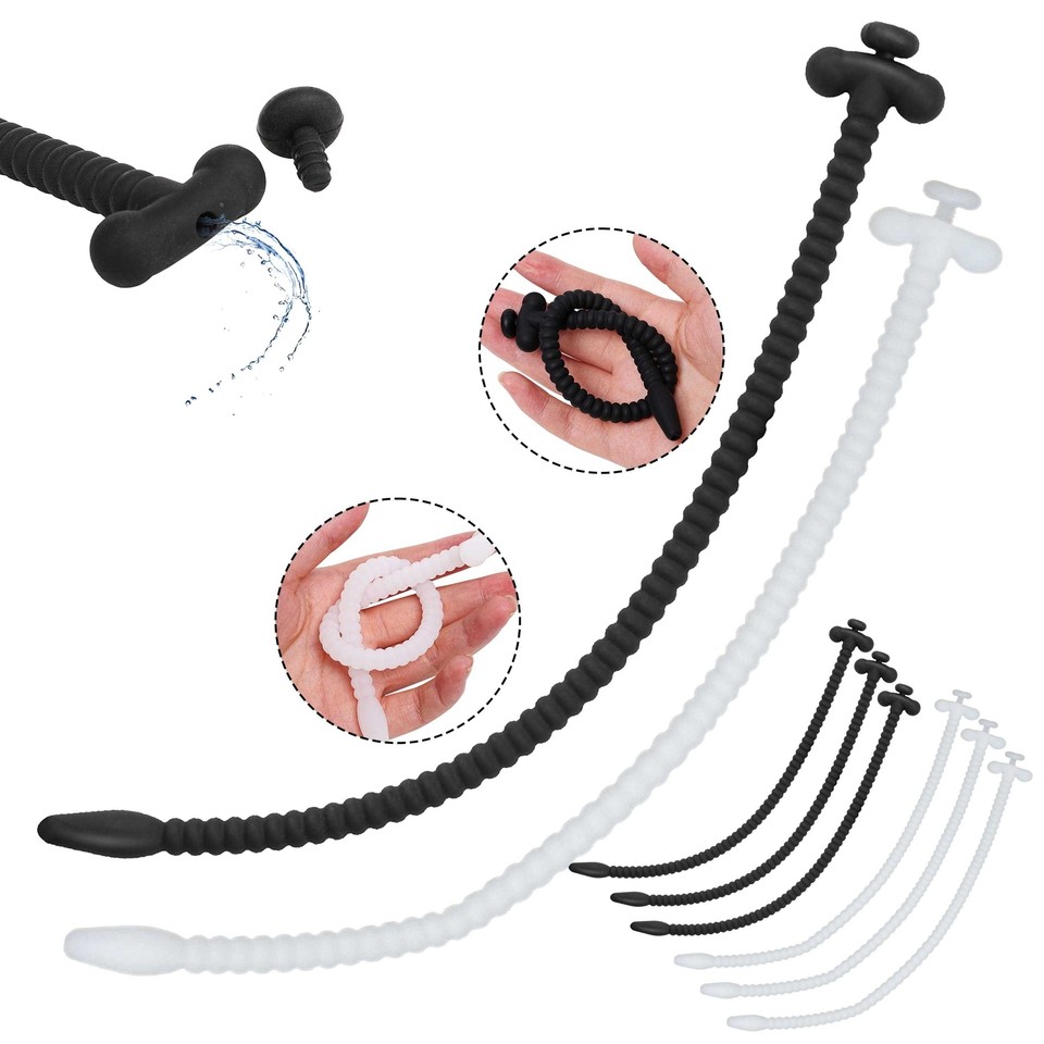 Male Insertion Penis Plug Expander Sounding Urethral Dilators Sex Toys ...