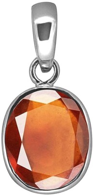 9.25 Rati 8.47 Carat Hessonite Garnet Stone Ashtdhatu Pendant Original ...