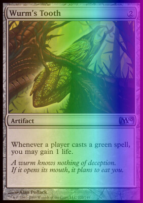 MTG Magic the Gathering Wurm's Tooth (222/257) Magic 2010 MP FOIL | eBay