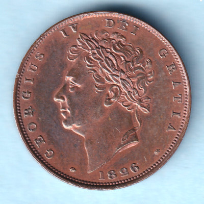 Great Britain.. 1826 George IV - Farthing.. gEF - Part Lustre | eBay UK