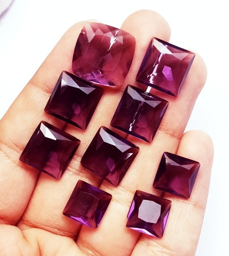 Brazilian Violet Topaz 49.30 Ct/ 9 pcs Loose Gemstone With Free Gift | eBay