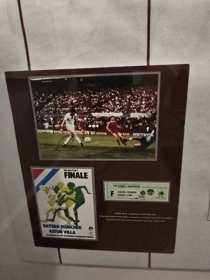 Aston Villa Signed Shirt Framed 1982 - Peter Withe Autographed | eBay UK