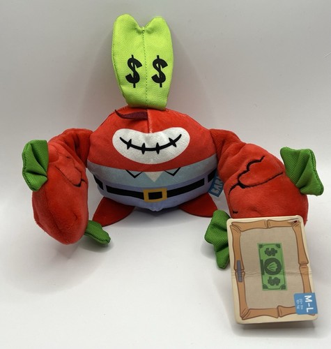 Bark Box Money Tugging Mr Krabs SpongeBob SquarePants Dog Toy Bungee ...