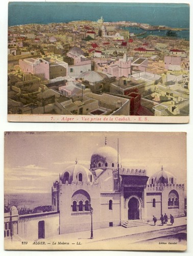 Alger Algiers Algeria Lot of 2 Old Postcards | eBay