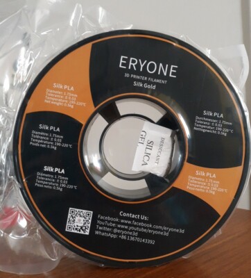 ERYONE 3D Printer Filament - Silk Gold Silk PLA (1.75mm, +/-0.03mm) | eBay
