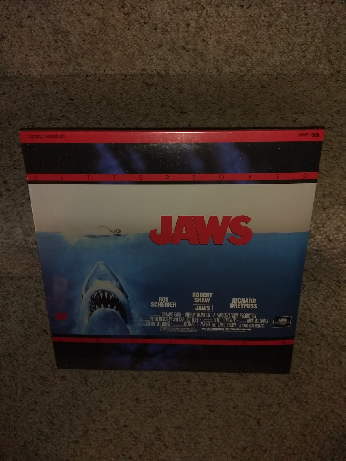 FACTORY SEALED-JAWS 1991 2 Disks Letterboxed Extended Play Digital ...