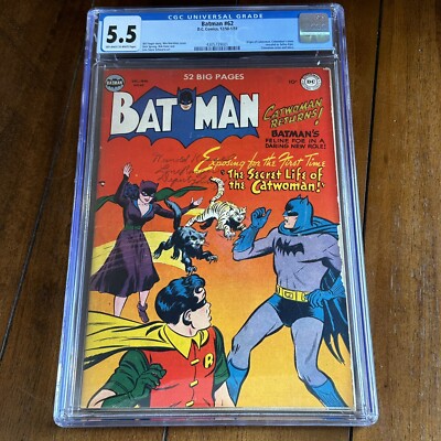 Batman #62 (1951) - Catwoman Origin Story! Golden Age Batman and Robin ...