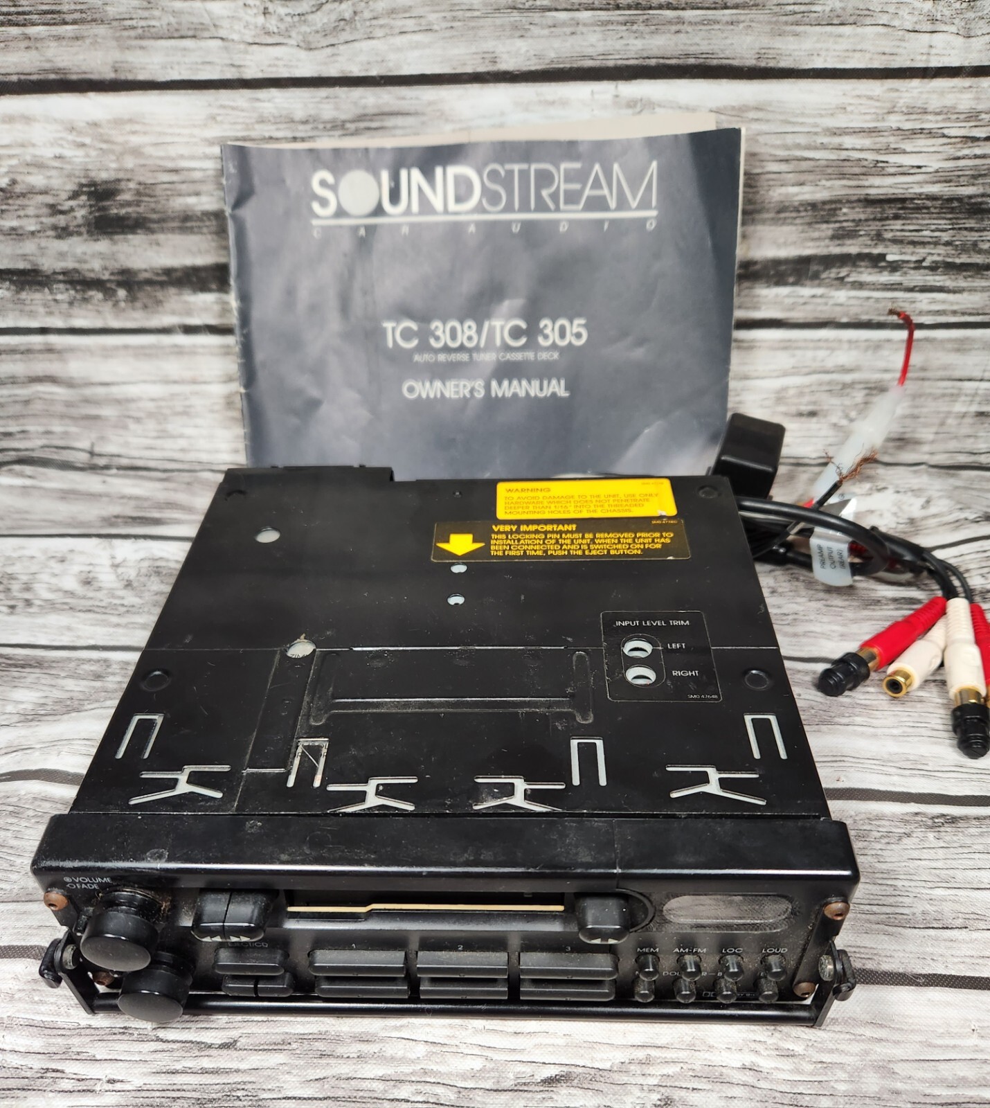 RARE Soundstream TC308 Old School Cassette Stereo, With Wiring ...