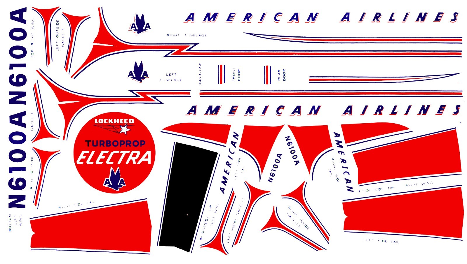 REPRO AIRLINER DECALS ONLY: AURORA COMET LINDBERG NITTO MONOGRAM REVELL ...