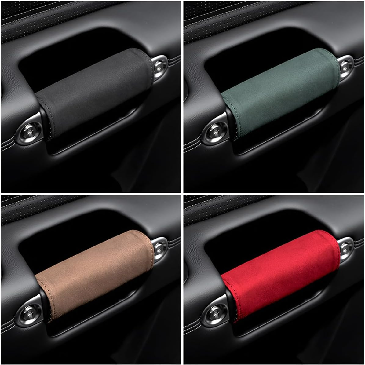2PCS Car inside Door Handle Protector, Durable Leather, Anti-Scratch ...