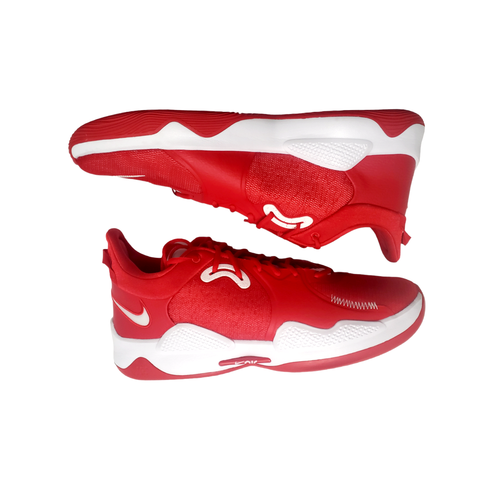 Nike Men Paul George PG 5 TB Promo Basketball Sneaker Shoes Red / White ...