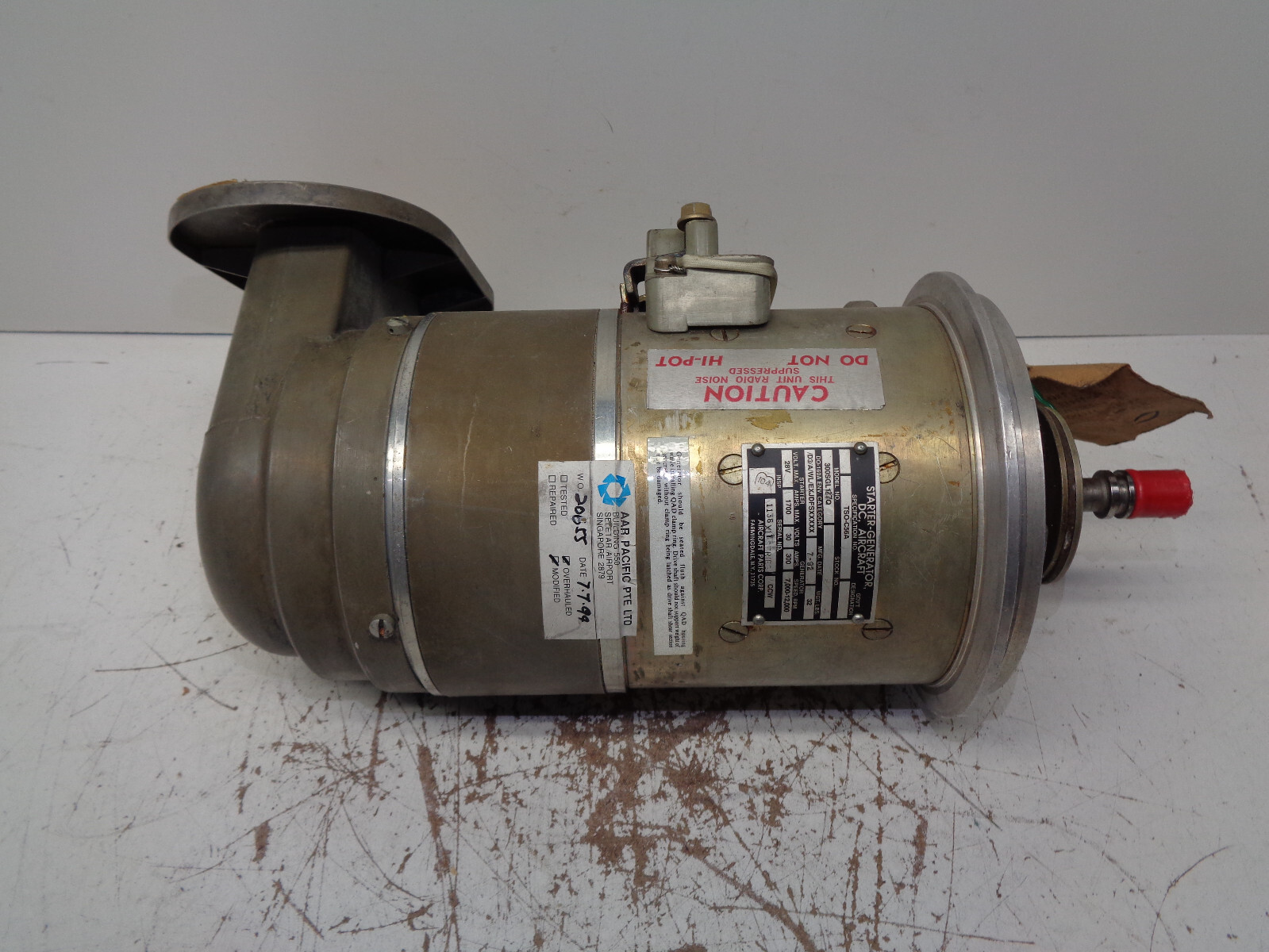 Aircraft DC Starter Generator 300SGL127Q By Aircraft Parts Corp