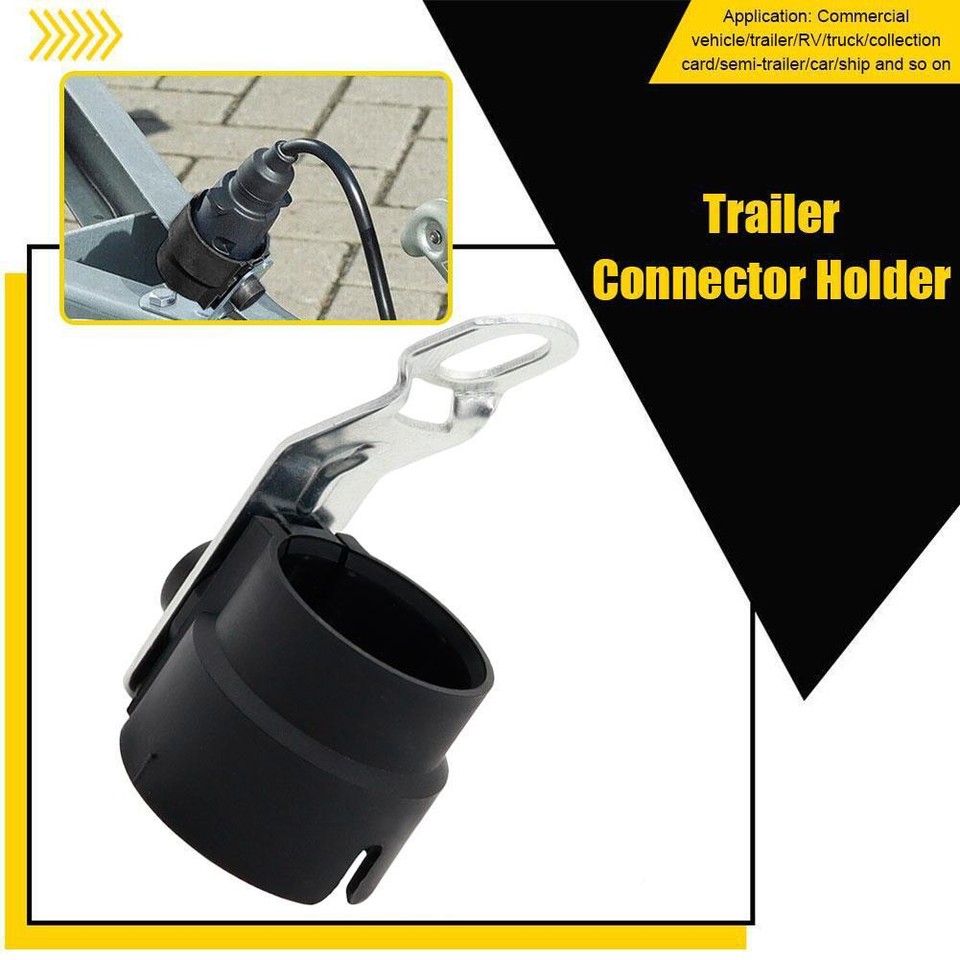 2Pcs 1* Trailer Connector Holder for 7-Pin Plug and 13-Pin Socket ABS ...