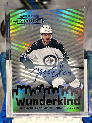 Michael Eyssimont - 2022-23 Upper Deck Stature Wunderkind Auto ...