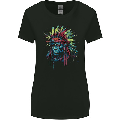 Native American Demon Indian Biker Womens Wider Cut T-Shirt | eBay