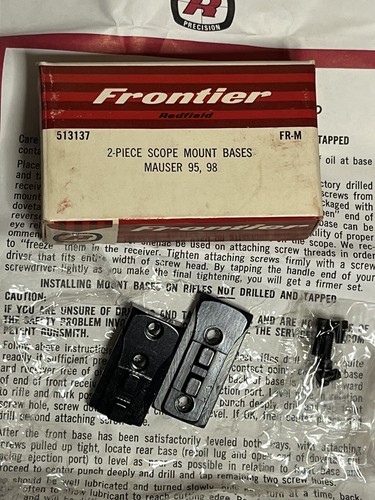 Redfield Frontier scope mount base 513137 for Mauser 95 98 action | eBay