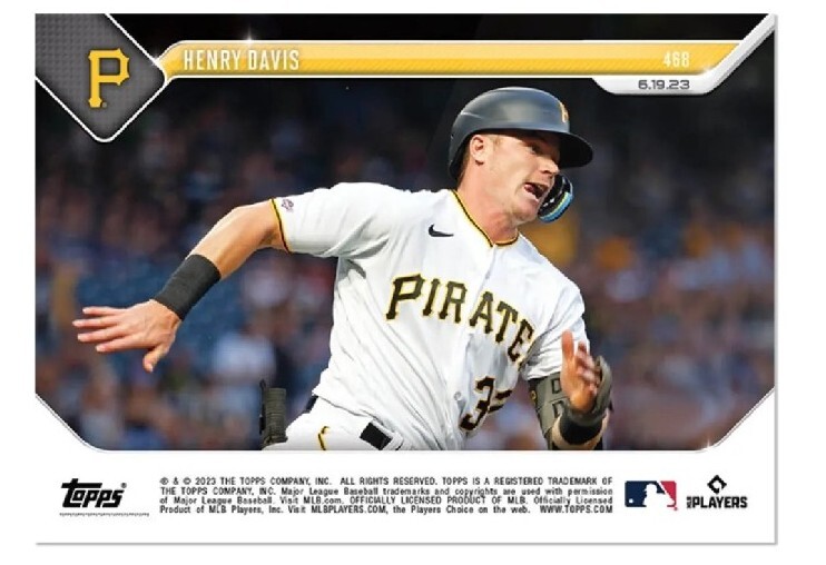 2023 Topps Now Henry Davis Rookie Card RC 2021 1st Overall Pick Doubles ...