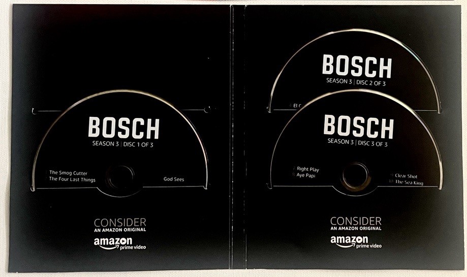 BOSCH Complete Season 3 FYC DVD Set Emmy 10 Episodes Crime Drama Amazon ...