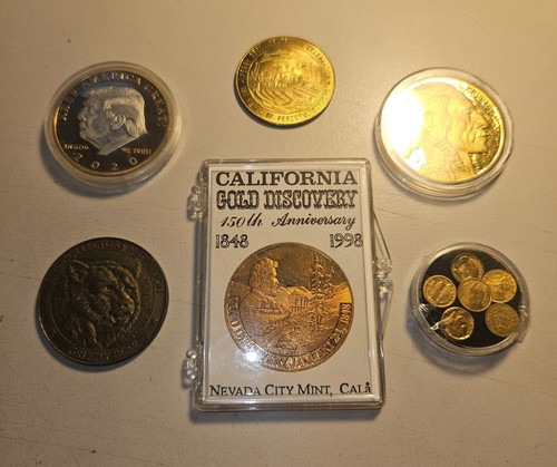 Multiple Gold Tone Collector Coins Offers Welcomed | eBay