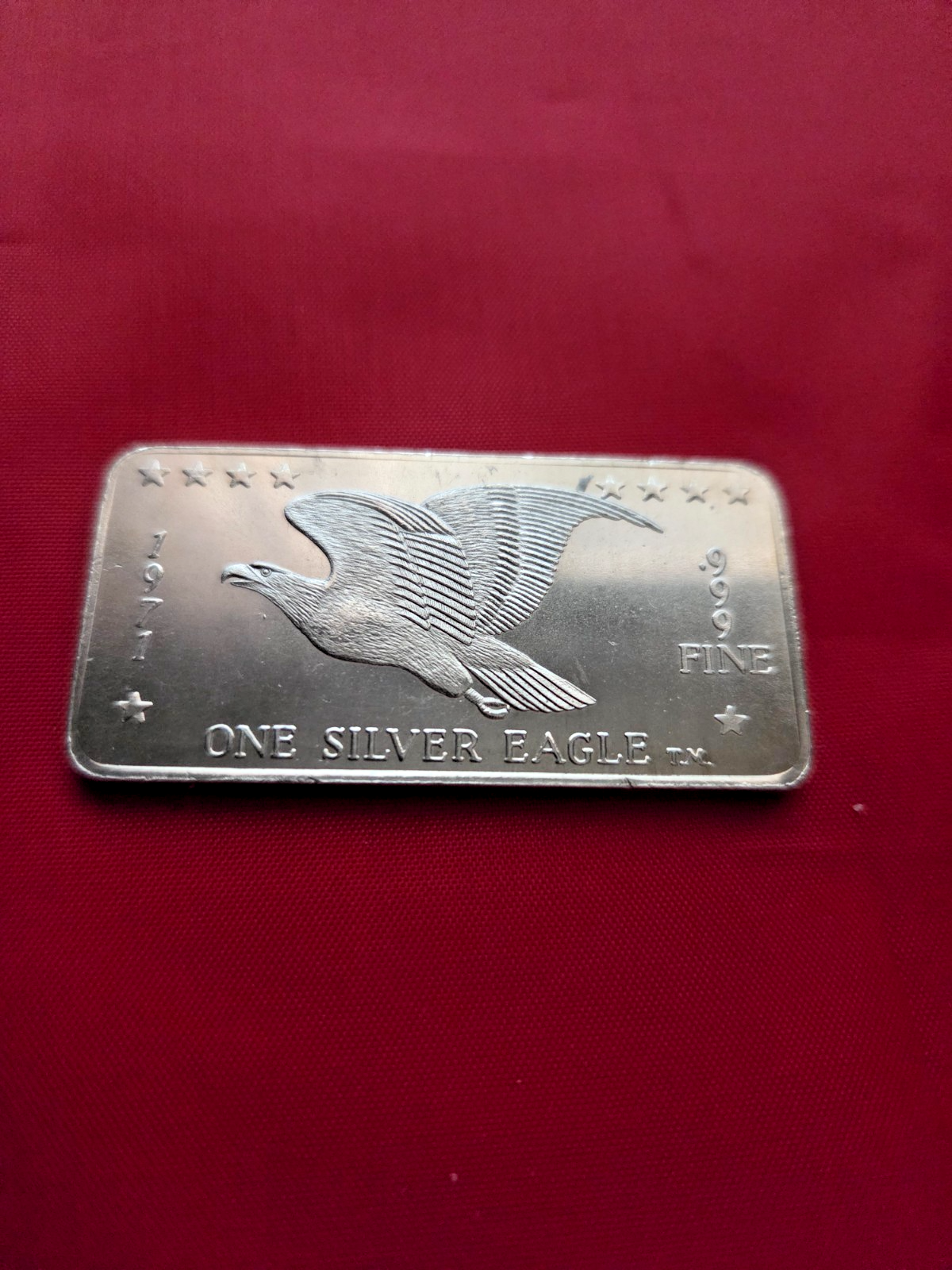 1971 - 1 oz .999 Fine Silver Foster Bar/Round “Silver 1 Eagle” | eBay