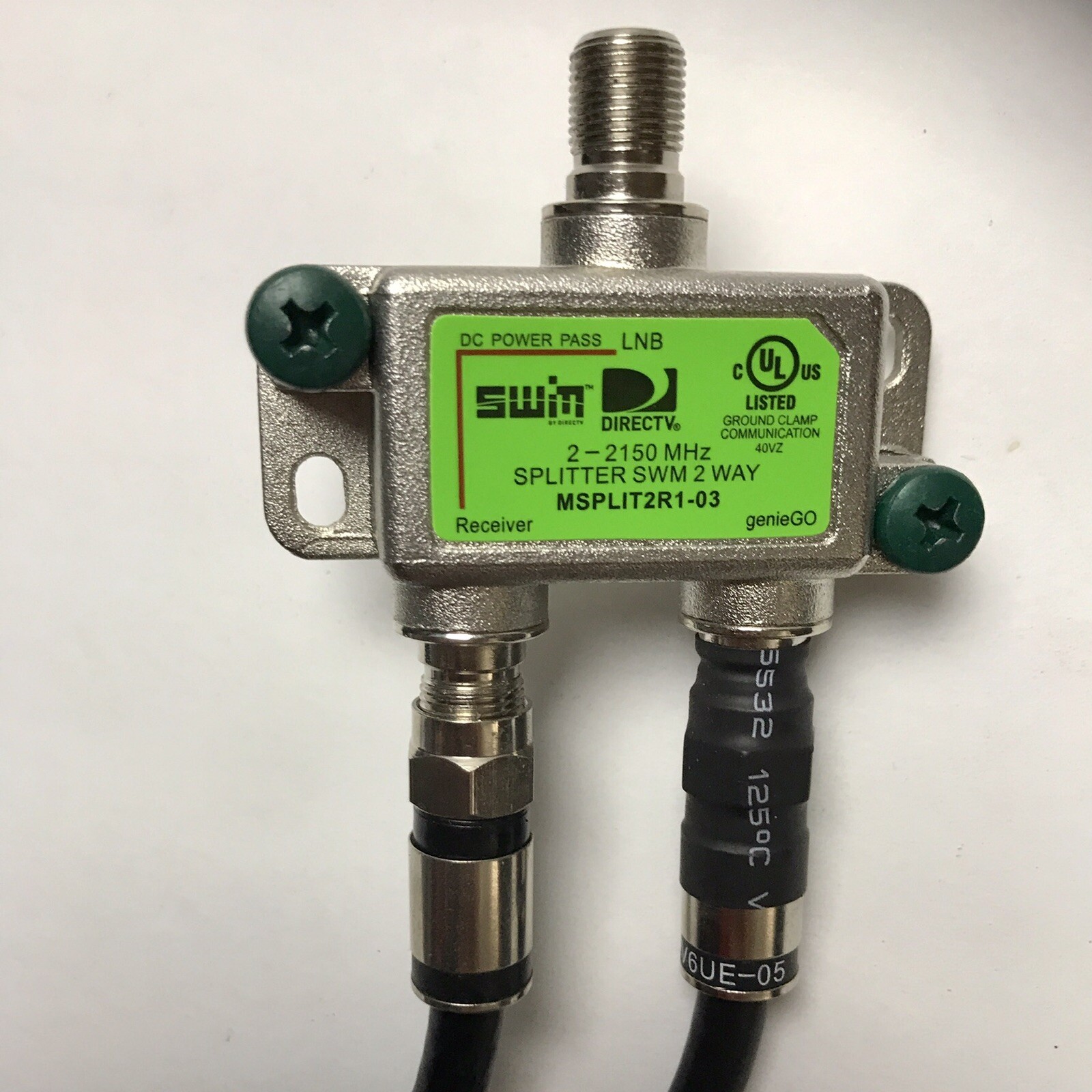 Directv Genie Go MDR2R0-01 + AC Power Adapter Cable Satellite SWM 2-Way ...