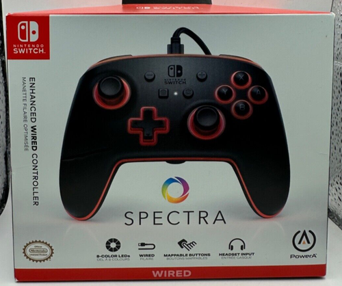 PowerA Spectra Enhanced Wired Controller for Nintendo Switch 8 color ...