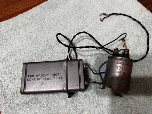 Military Power Transformer & Cornell-Dubilier Capacitor – Rare ...