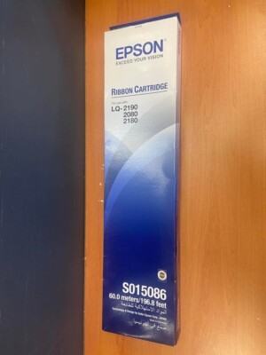 Genuine - Epson S015086 Black Fabric Ribbon Cartridge | eBay Australia