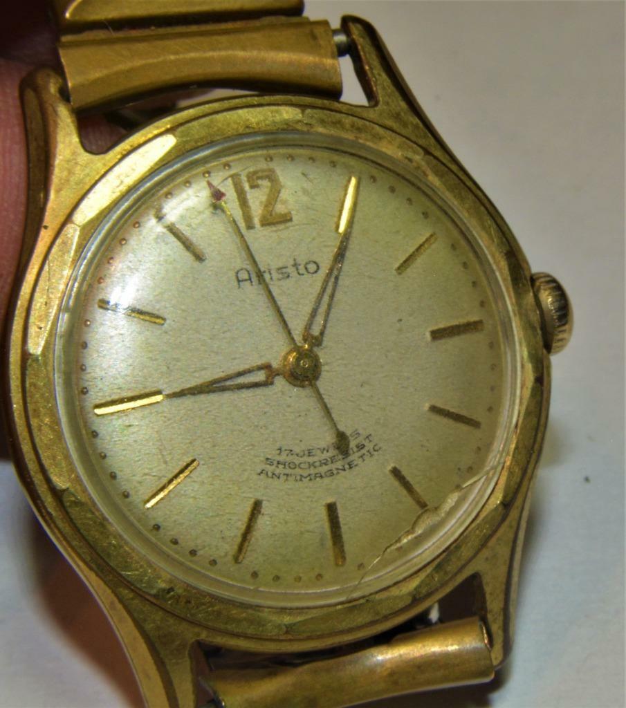 VTG Rare Aristo Men’s hand winding mechanical 17j watch Serviced Ducal ...