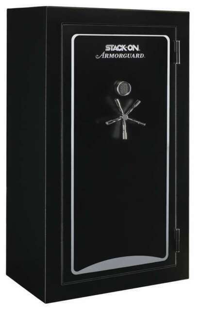 Stack-On A-64-MB-E-S-72 ArmorGuard 64-Gun Safe with Electronic Lock ...