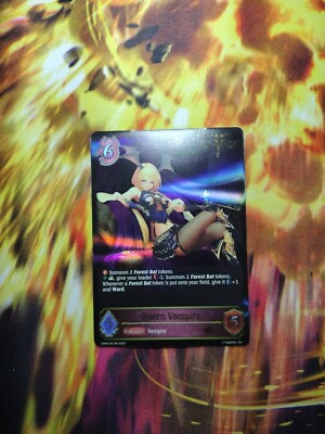 Shadowverse EVOLVE English QUEEN VAMPIRE SD05-001EN 2023 Holo Foil FOLLOWER Card | eBay