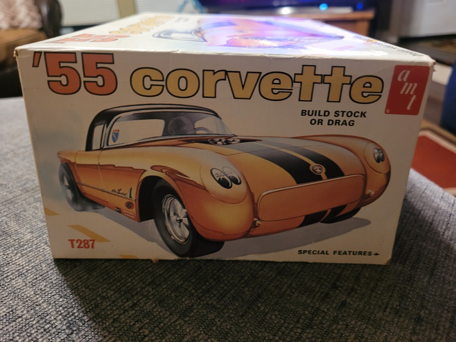 Vintage Original 1/25 Amt '55 1955 Corvette Model Kit Unbuilt Stock or ...
