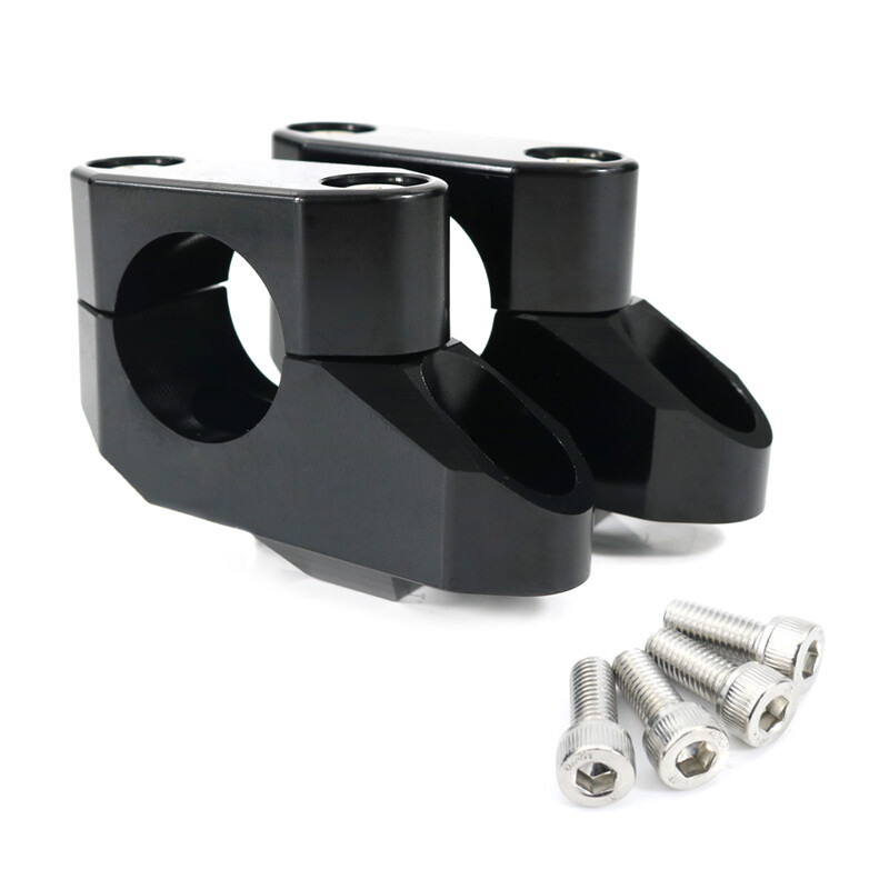 1 1/8" 28mm Offset Handlebar Mount Risers Fit For Honda Kawasaki Suzuki ...