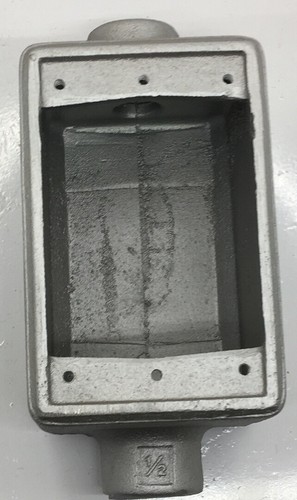 FDC1SA CROUSE HINDS NO MOUNTING FEET 1/2-INCH ALUMINUM TYPE FDC BOX NO ...