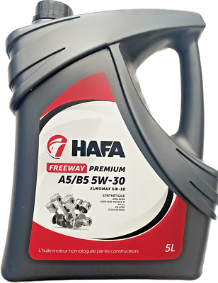 HAFA Premium A5/B5 5W30 Synthetic Engine Oil 5 Liters Energy Saving | eBay
