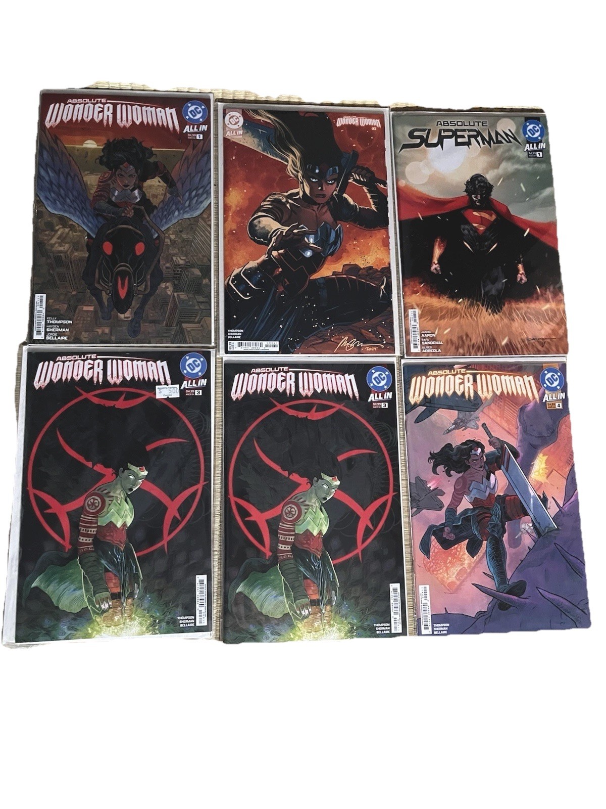 DC Comics Absolute Wonder Woman Lot #1-4 + Absolute Superman #1 1st ...